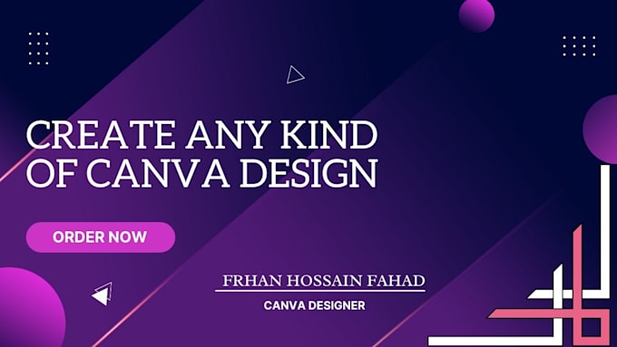 Create any kind of design using canva by Cbx_fahad | Fiverr