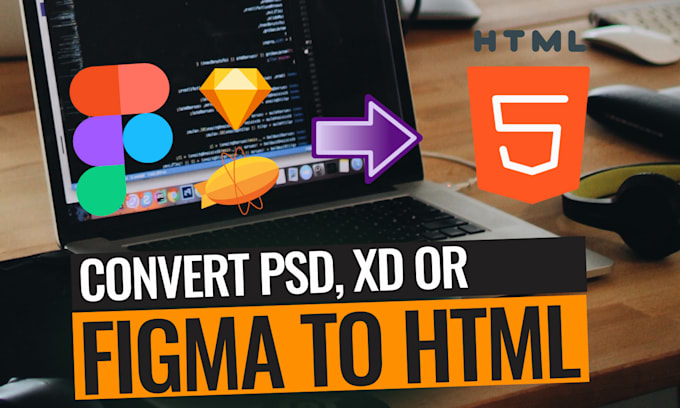 Convert figma to html, psd to html, sketch to html, xd to html by Evorrastudio | Fiverr