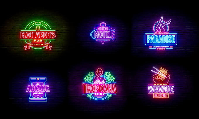 Make neon intro and 3d neon logo by Mohamedabaak267 | Fiverr