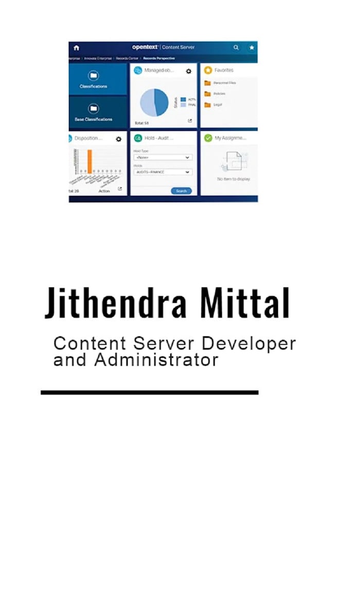 Work on content server former livelink by Jithumittal | Fiverr