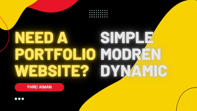 Develop your portfolio website using react js by Fhrc_aiman | Fiverr