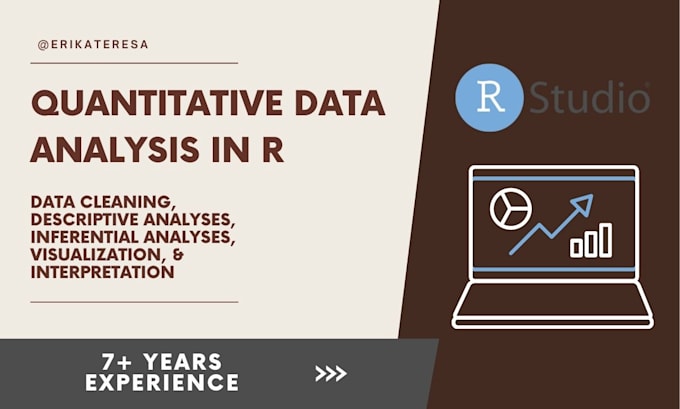 Analyze and interpret quantitative data in rstudio by Erikateresa | Fiverr