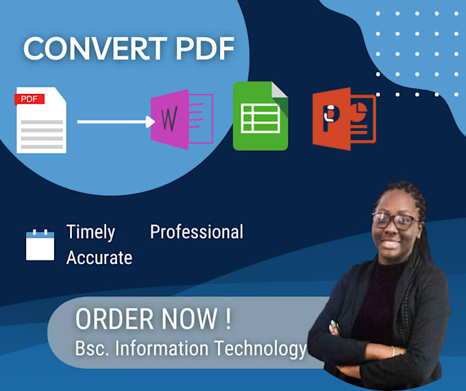 Covert pdf to word , excel ,or powerpoint by Terieka | Fiverr