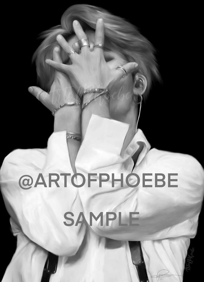 Draw any kpop idol in a hyper realistic style by Pheebles02 | Fiverr