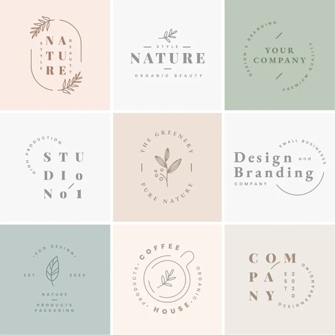 Design 3 modern minimalist flat logo designs by Lxpress | Fiverr