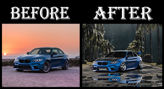 Modify your car using photoshop by Manuel589 | Fiverr
