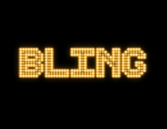 Create a gold bling text by Rizwanraza90 | Fiverr