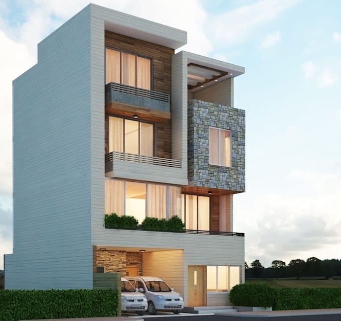Create a high quality realistic exterior render by Rohasdesign | Fiverr