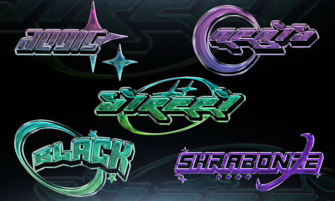 Design y2k style chrome logo for your brand or clothing by Robiinrooy ...