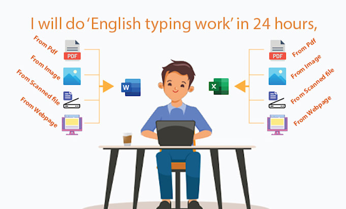 Do english typing work in 24 hours by Jamal1010 | Fiverr