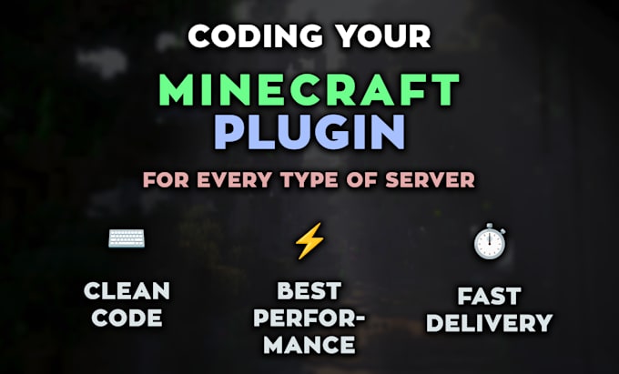 Code any minecraft plugin by Trxsson | Fiverr