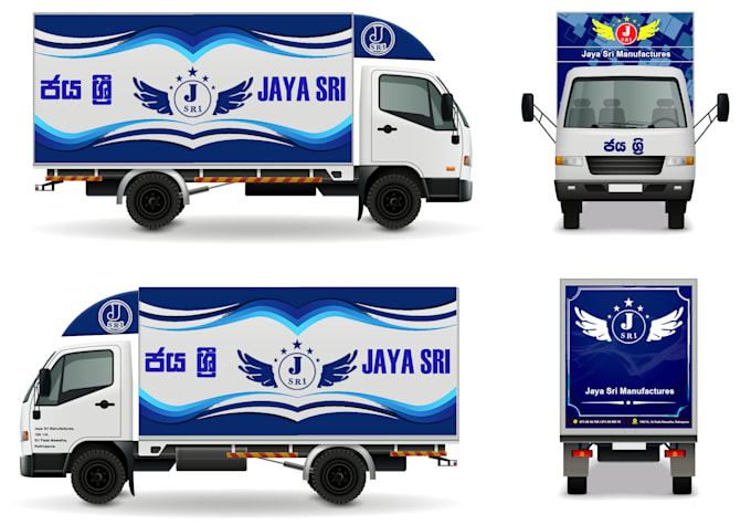 Make awesome lorry body sticker design for your bussiness only design ...