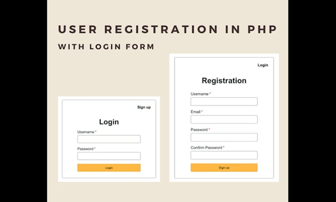 Make responsive registration and login form with sql by Vishahfatima ...