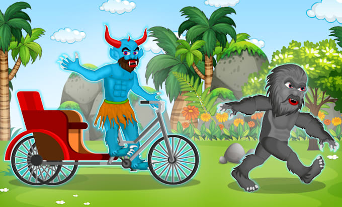 Make a mesmerizing 2d cartoon animation video by Sourav_dn | Fiverr