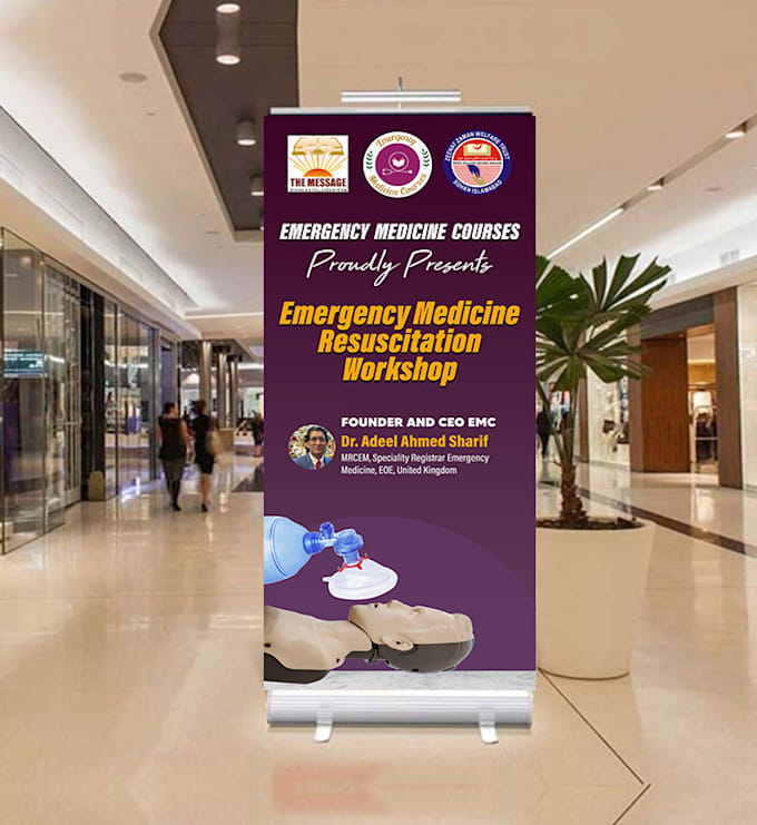 Design banner, billboard and standee with mockups by I_sadafbatool | Fiverr