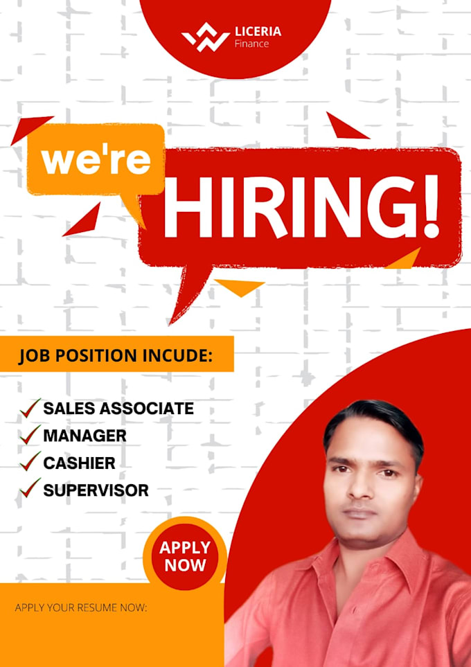 Desgin recruitment ads, poster for your company by Vedparkash865 | Fiverr