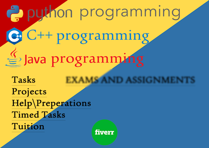 Do Python Java Cpp C Tasks And Projects By Kingninja460 Fiverr