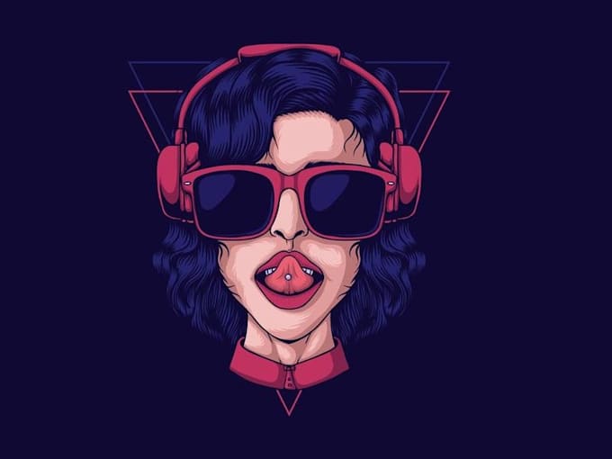 Create a psychedelic, trippy, line art logo by Gladys_vandervo | Fiverr