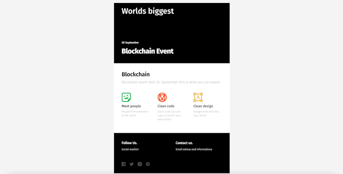 Create a responsive email template using html by Chrilleweb | Fiverr