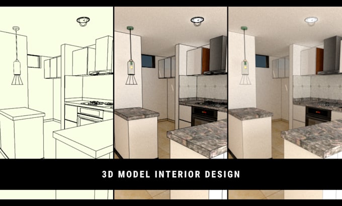 Model in 3d your ideas of interior design projects by A2arquitectura ...