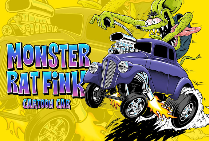 Create rat fink illustration cartoon style by Dirtykatz | Fiverr
