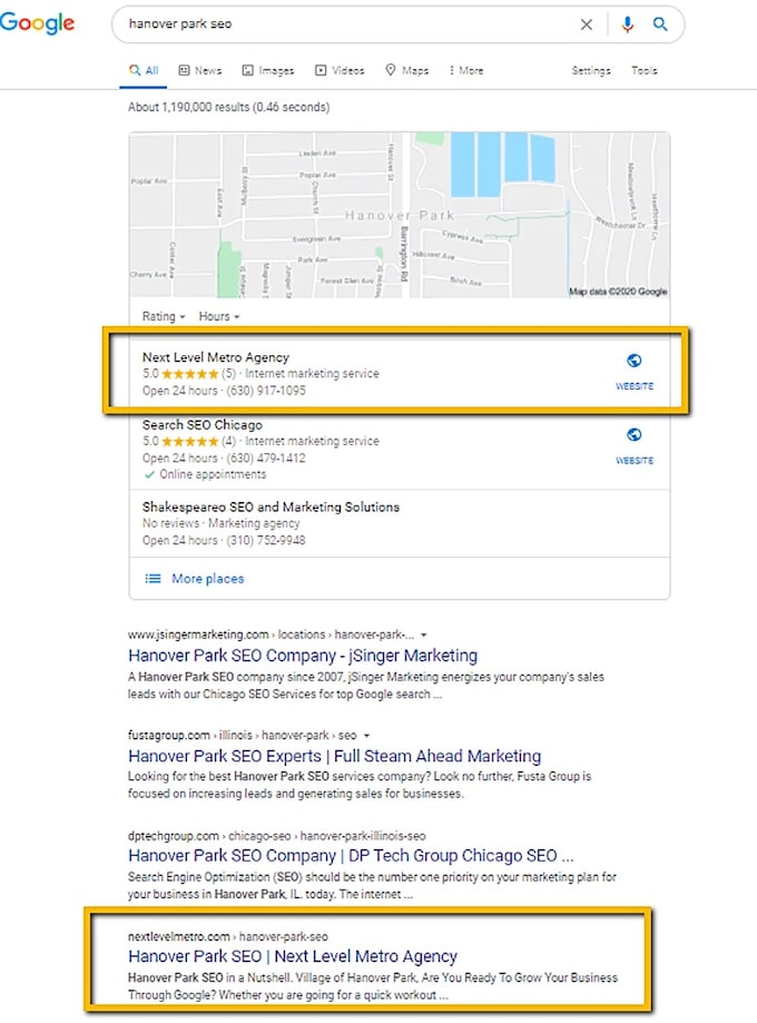 Create as well as optimize your google my business profile by Nextlevelmetro | Fiverr