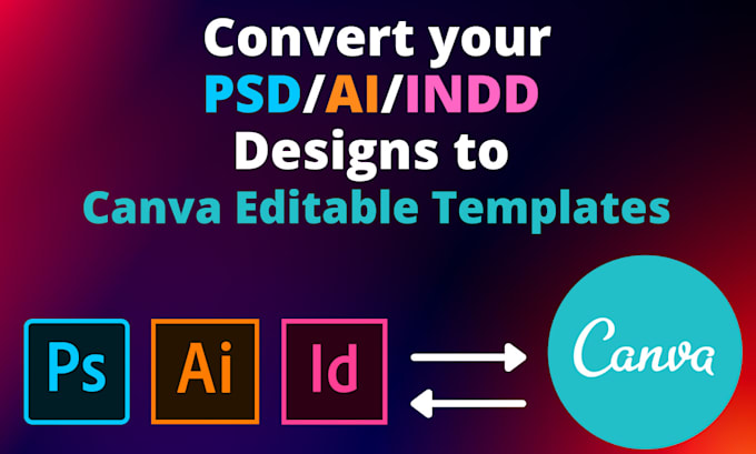 Convert your psd,ai files into editable canva templates by ...