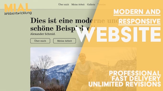 Create a professional website with html and css by Mialweb | Fiverr