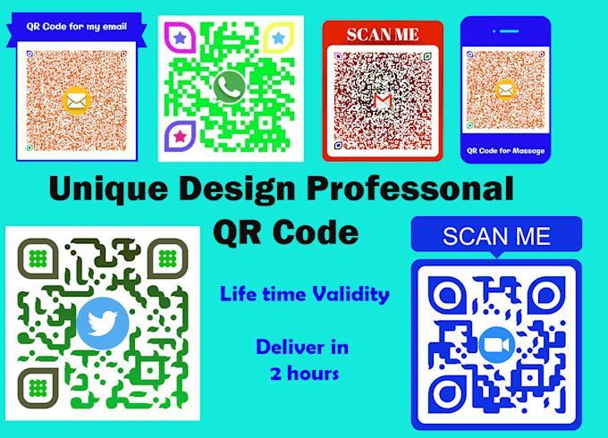 Create professional and colorful qr code with your logo by Arnavika ...