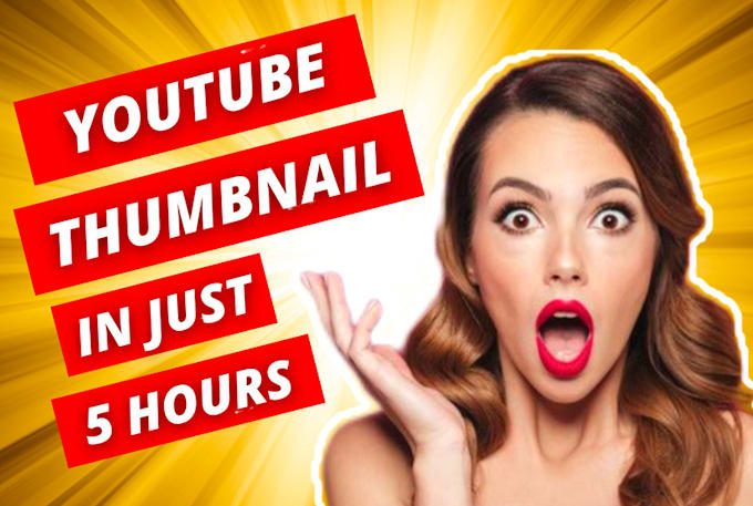 Design attractive youtube thumbnail in 5 hours by Osamagraphics77 | Fiverr