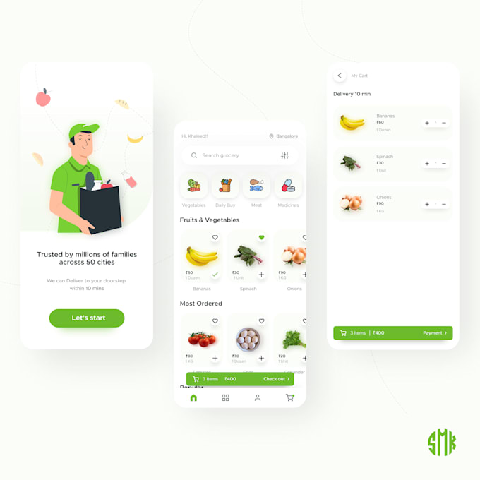 Create responsive app ui ux design with figma by Kvlogger926 | Fiverr