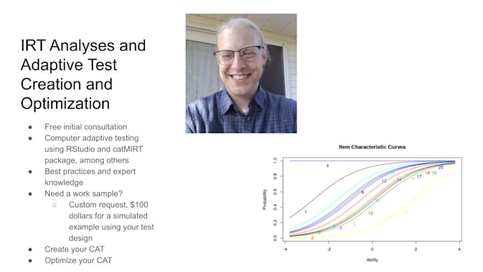 Create your computer adaptive test using irt analyses by ...
