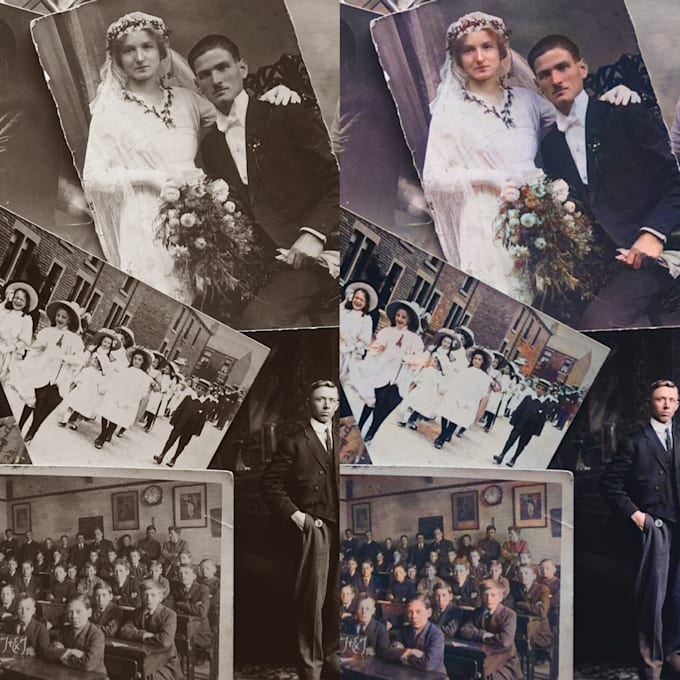 Colorize your old photo by Amineexperiance | Fiverr