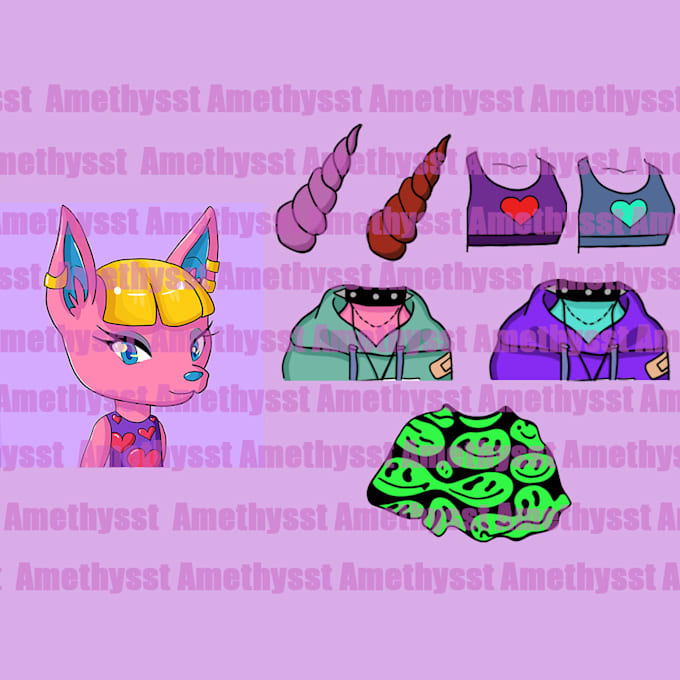 Create custom nft character and accessories by Amethysst | Fiverr