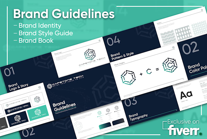 Do logo creation brand style guide and brand guidelines design by ...