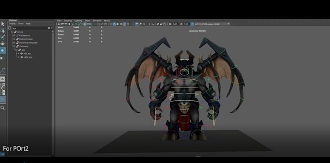 Rig your humanoid 3d character in maya for ue, unity, roblox by Imrig ...