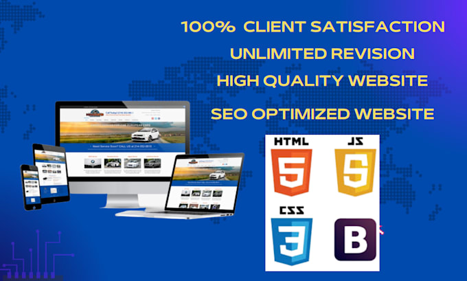 Develop Any Website Using Html Css Boostrap Javascript By Mafa123 Fiverr 5093