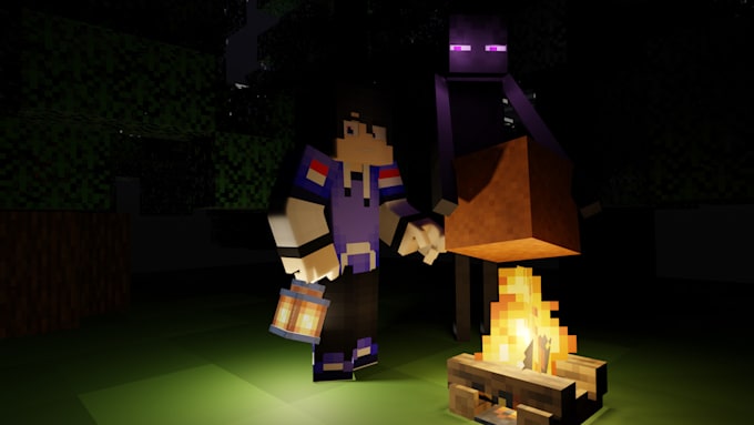 Make minecraft render blender by Notfirecraft | Fiverr