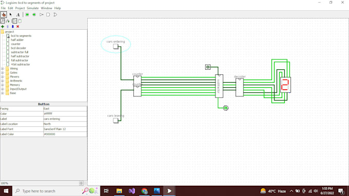 Design circuits on logisim by Channel1892 | Fiverr