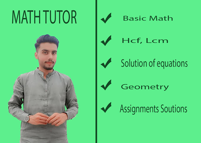 Math tutor for all grades via zoom or online by Noumankhan197 | Fiverr