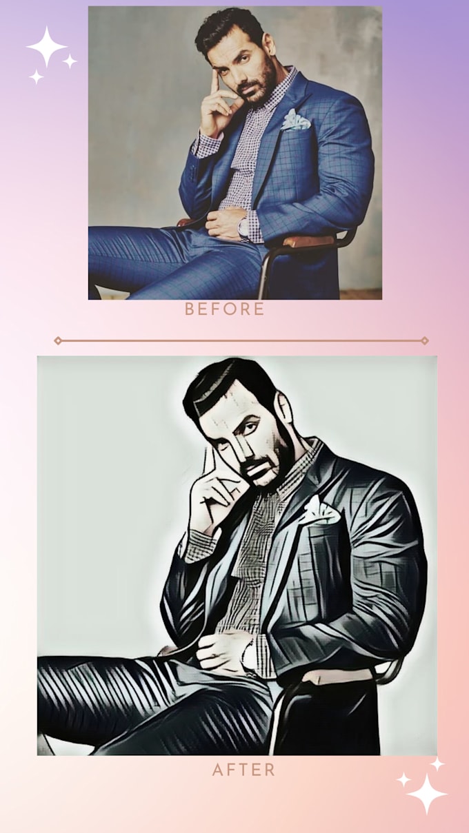 Edit your pics and i will make that in victor art by Nizakatbosan | Fiverr