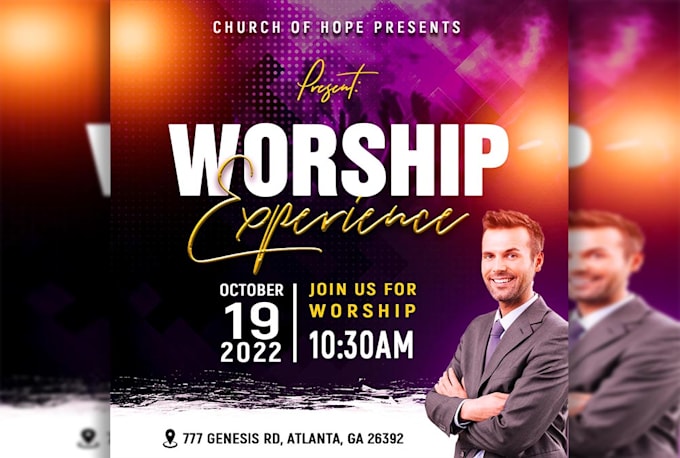 Create exceptional church or event flyer design by Kewindy | Fiverr