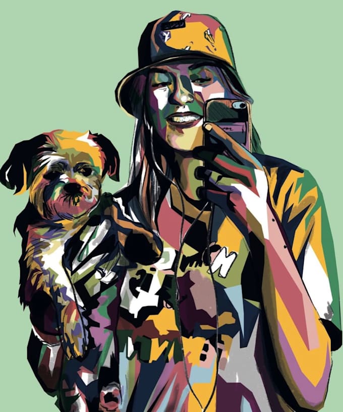 Illustrate a contrast illustration by Studiomeulman | Fiverr