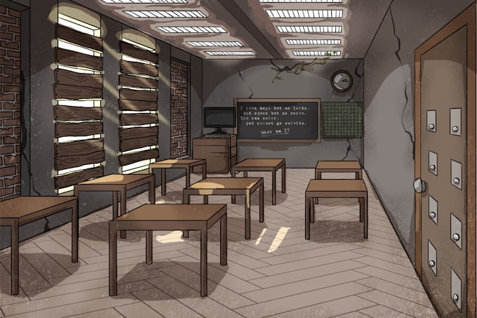 Draw a background for your point and click game by Milesinck | Fiverr