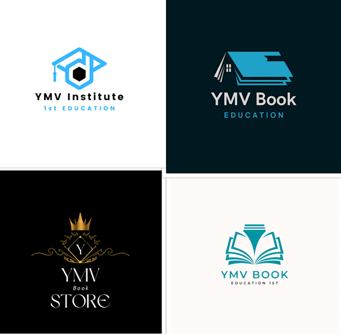Create custom unique educational logo designs by Ymvworks | Fiverr