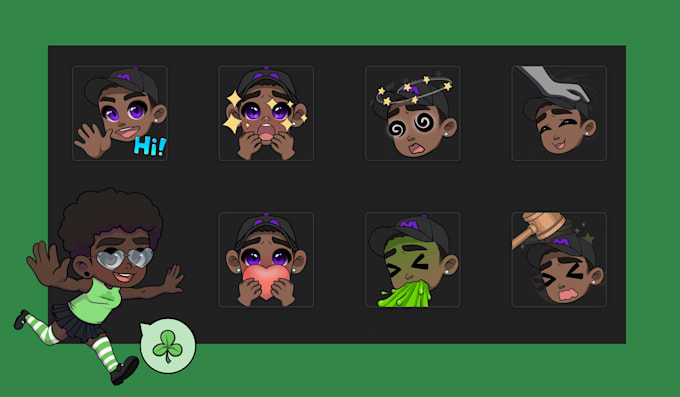 Create custom emotes for live streamers and chat apps by Cloverwilliams ...