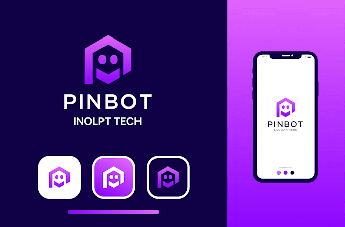 Design modern flat minimalist, tech, app, saas, software, crypto ...