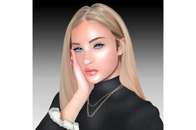 Create a cartoonified self portrait of you by Hafsascreations | Fiverr