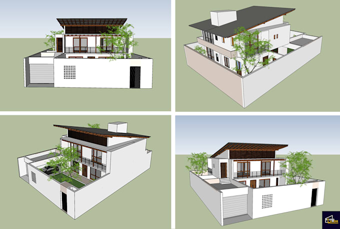 Design any sketchup 3d model for your architectural project by ...