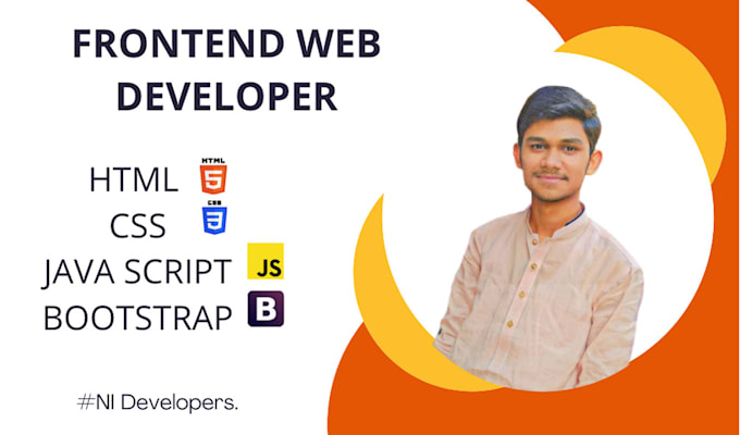 Do frontend web development in html css javascript by Noman_ni | Fiverr
